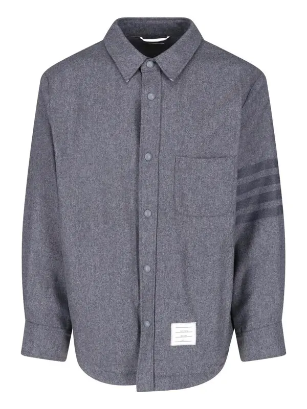 Thom Browne Shirt "4-bar - Gray
