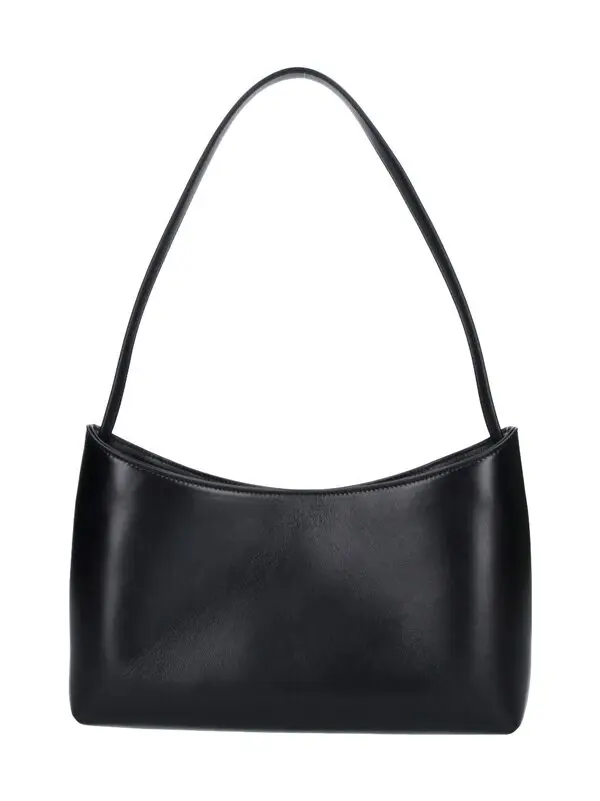 THE ROW Alma Baguette Shoulder Bag - Black