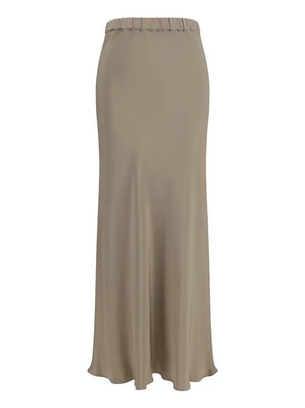 Max Mara Sospiro Silk Skirt - Beige