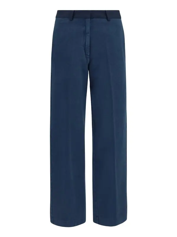 FORTE_FORTE Cotton Chino Pants - Blue