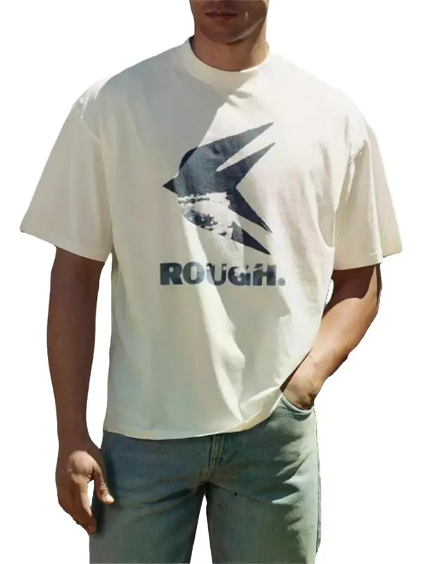 ROUGH. Graphic Print T-shirt - White