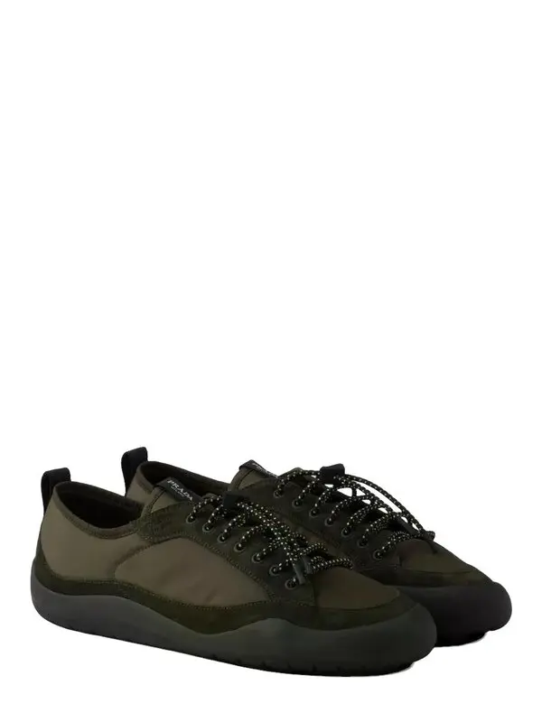Prada Speedrock Re-nylon And Suede Sneakers - Green