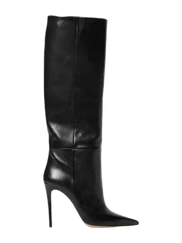 ANNA F. Pointed-toe Stiletto-heel Knee-high Boots - Black