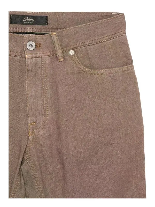 Brioni Belt-loops Trousers - Brown