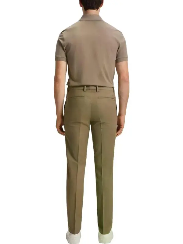 BOSS Pleat Detail Trousers - Green