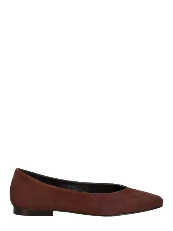 JONAK PARIS Suede Ballet Flats - Brown