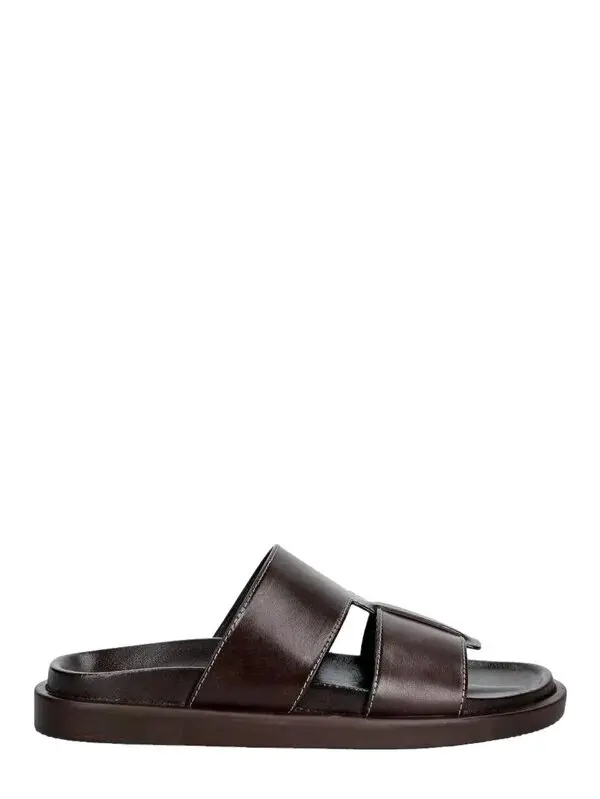 JONAK PARIS Westminster Leather Sandals - Brown