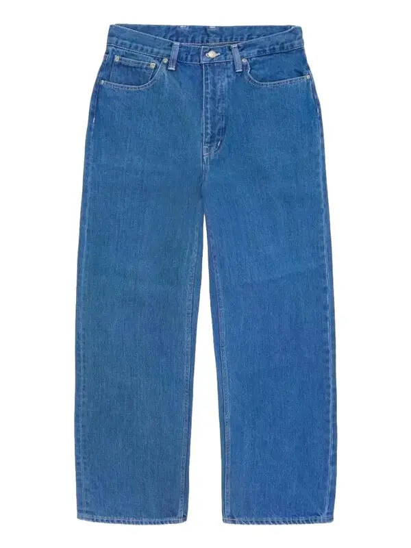 SON OF THE CHEESE Wide-leg Five-pocket Jeans - Blue