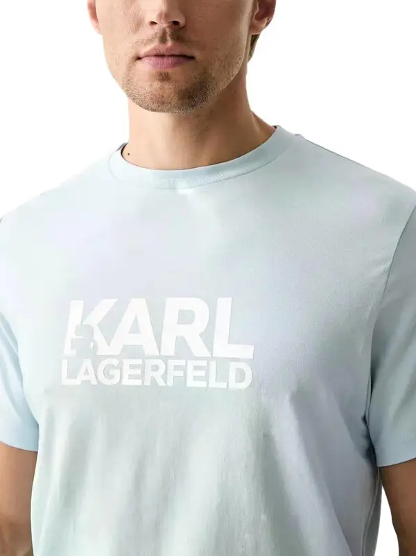 Karl Lagerfeld Logo-print T-shirt - Blue