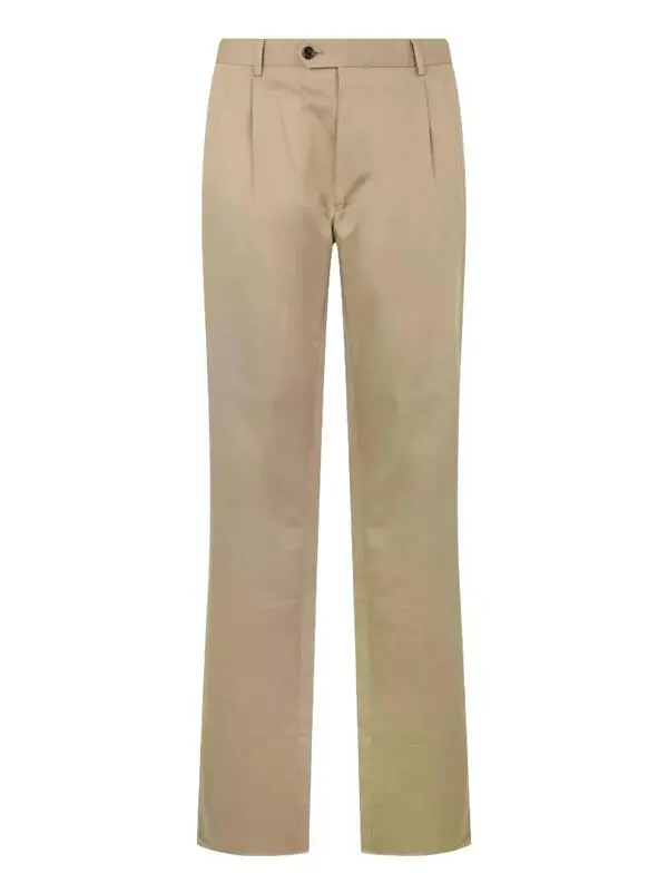 MOORER Straight-leg Pleated Trousers - Neutrals