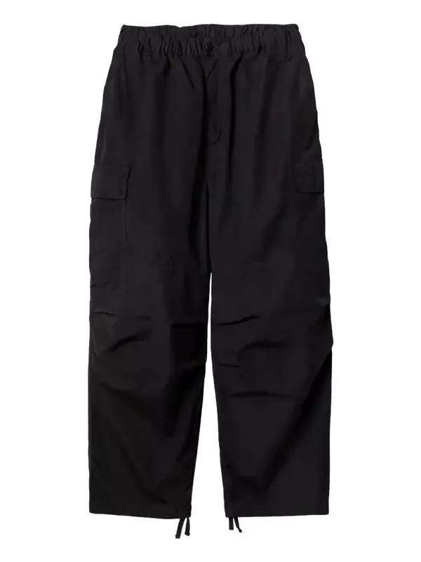 Carhartt Work In Progress Elasticated Waist Straight Trousers - Black