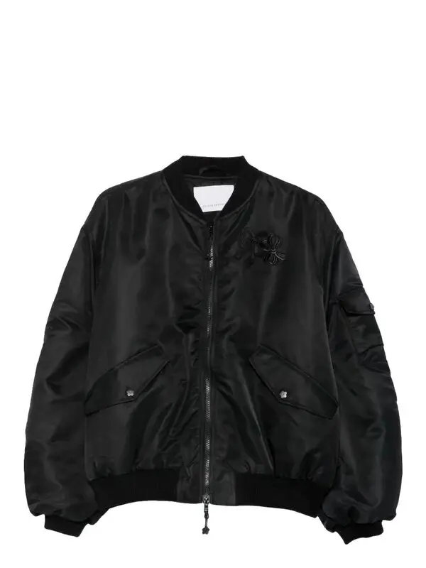Cecilie Bahnsen Bow-detail Ruched Jacket - Black