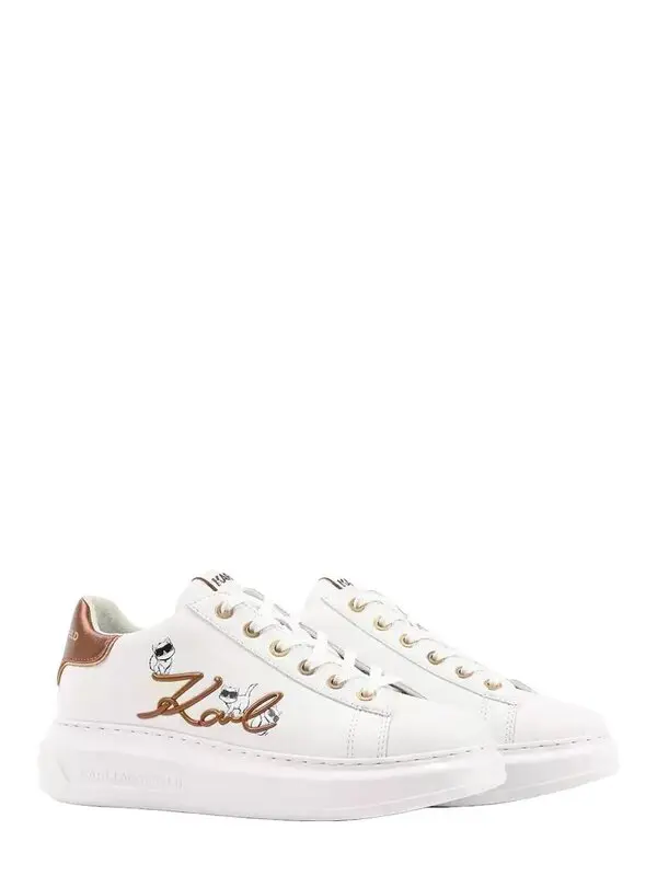 Karl Lagerfeld Kapri Logo-patch Platform Sneakers - White