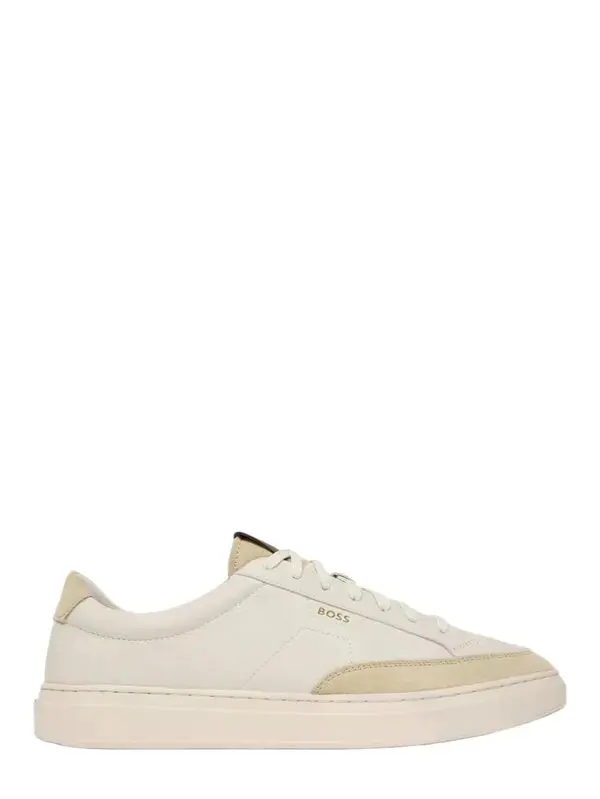 BOSS Logo-print Panelled Sneakers - Neutrals