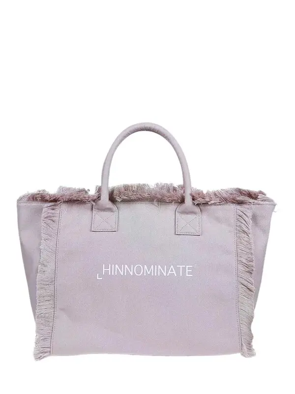 HINNOMINATE Large Tote Bag With Fringe Trim - Pink