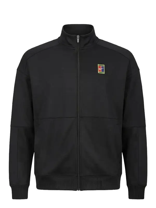 Nike Performance Track Jacket With Logo Patch - Black