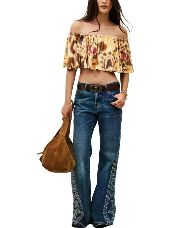 Ba&sh Manthea Off-the-shoulder Blouse - Yellow