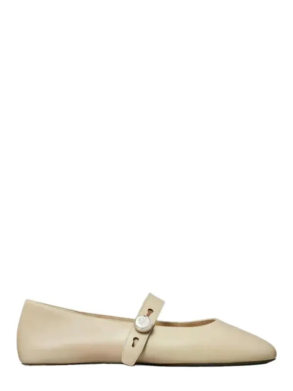Tory Burch Romy Mary Jane Ballet Flats - Neutrals
