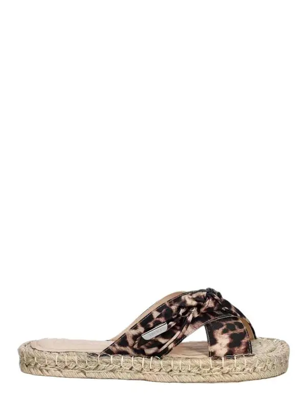 Liu Jo Leopard-print Knotted Espadrille Sandals - Neutrals