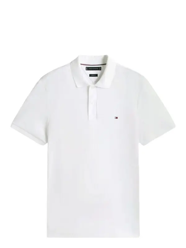 Tommy Hilfiger Logo-embroidered Polo Shirt - White