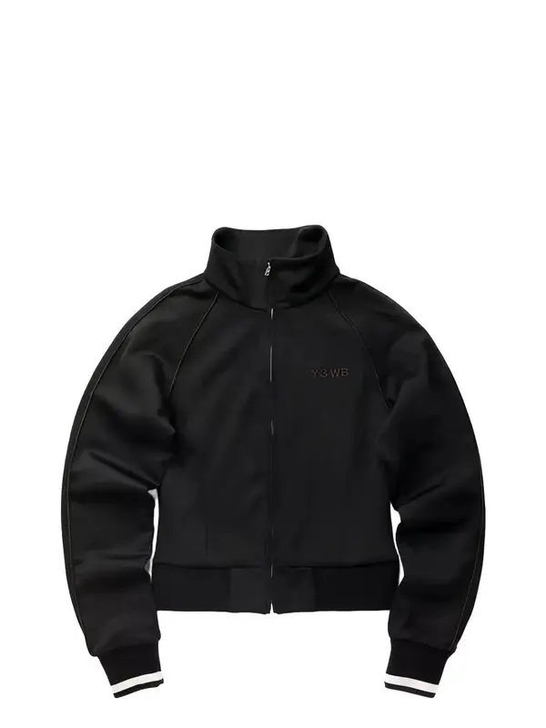 Y3 Logo-embroidered Zip-up Sweatshirt - Black