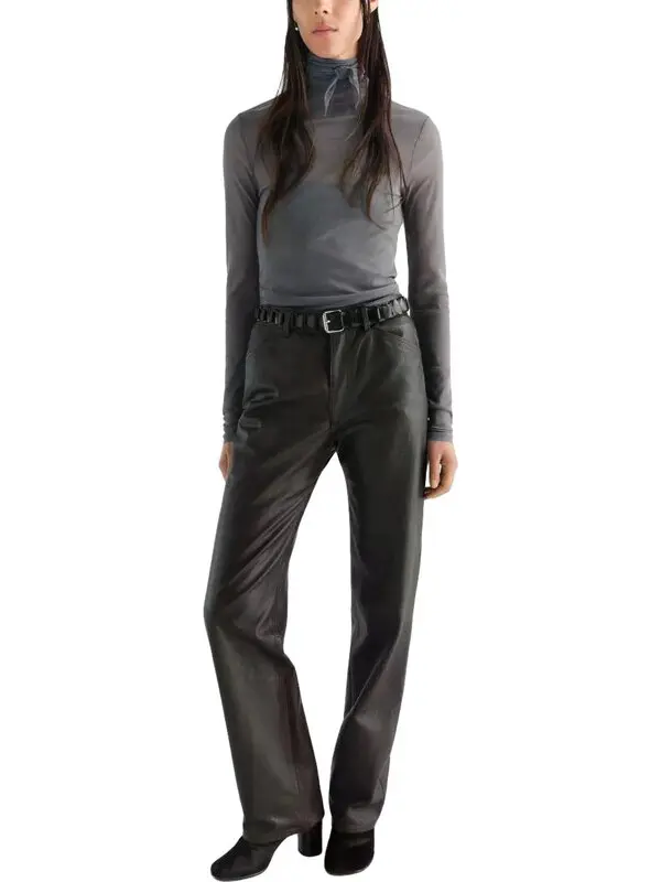 LEMAIRE Mesh Jersey Ballerina Scarf Top - Grey