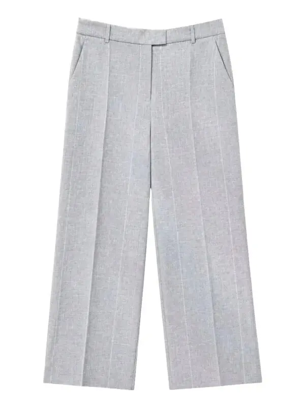 Eleventy Light Pinstripe Tailored Trousers - Grey