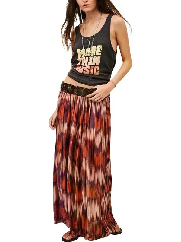 Ba&sh Ariette Maxi Skirt - Orange