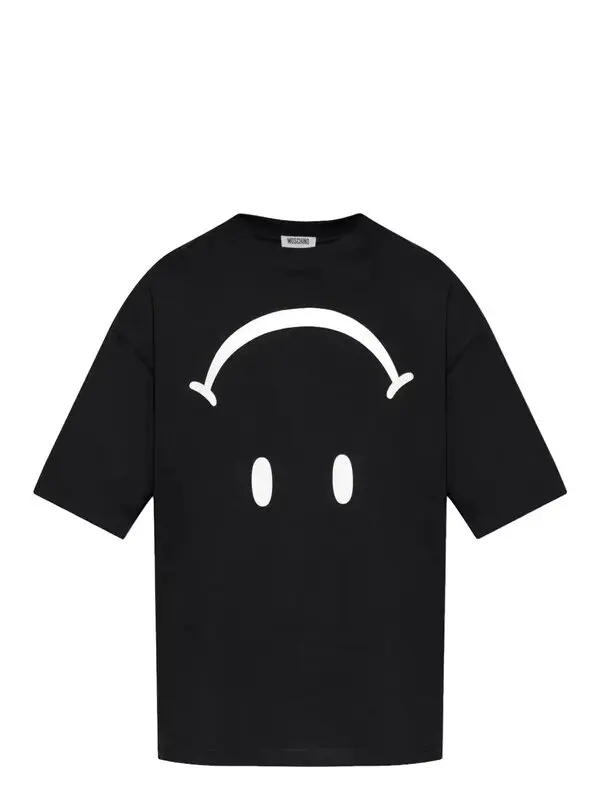 Moschino X Smiley Graphic-print T-shirt - Black