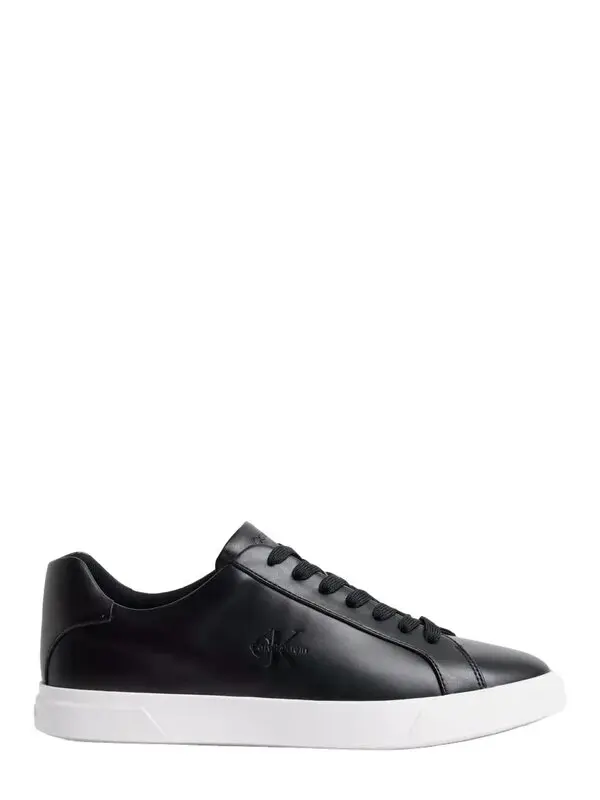 Calvin Klein Embossed Lace-up Sneakers - Black