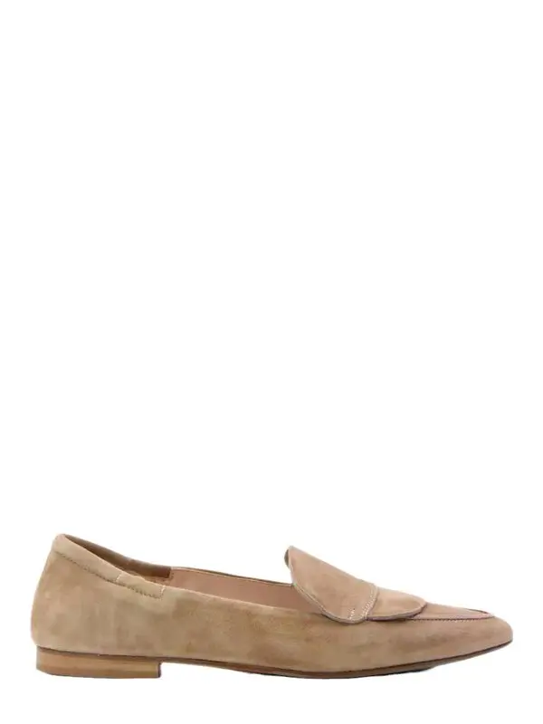 NOTABENE Pointed-toe Suede Loafers - Neutrals