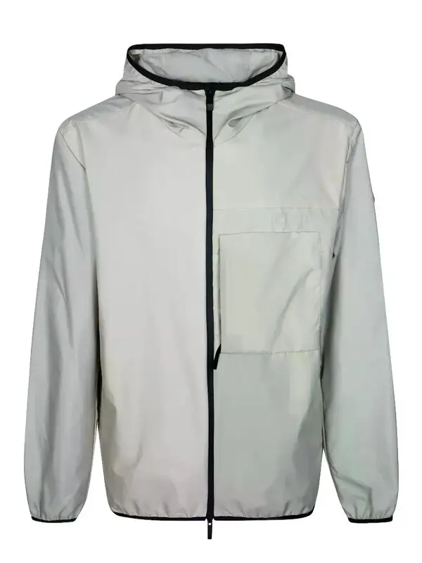 Moncler Fonteghi Logo-patch Hooded Jacket - Grey