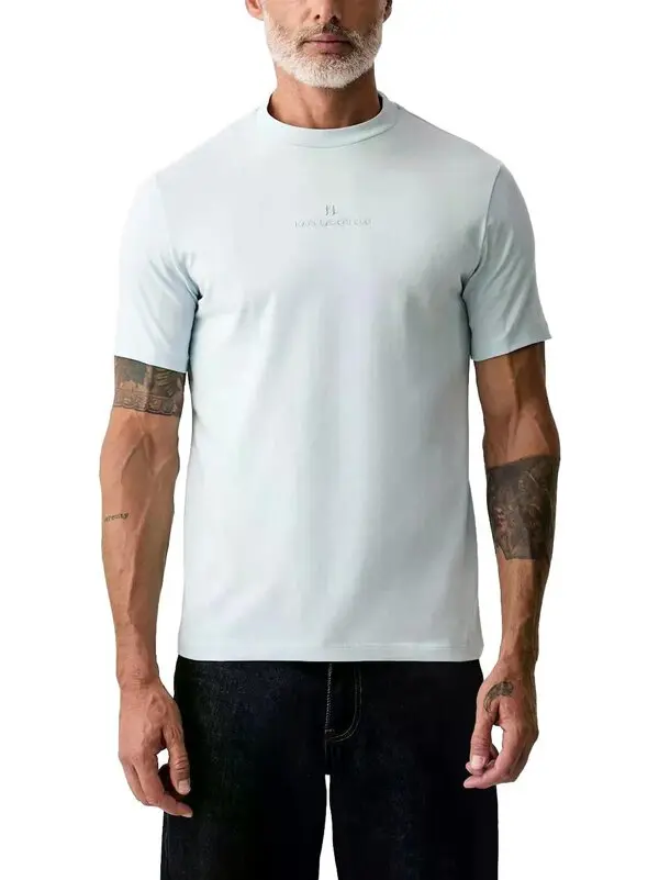 Karl Lagerfeld Logo-embroidered T-shirt - Blue