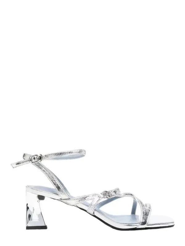 SERGIO MORETTI FIRENZE Strappy Sandals - Silver