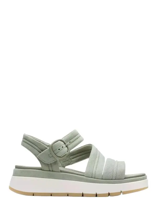 Clarks Tuscan Strap Suede Sandals - Green