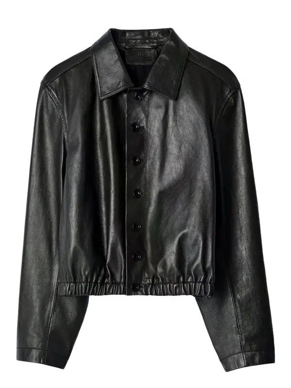 LEMAIRE Soft Leather Blouson - Brown