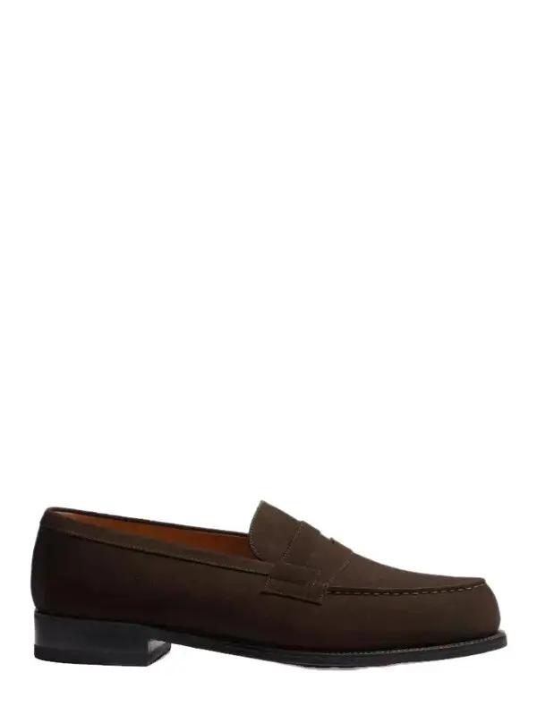 J.M. WESTON 180 Suede Loafers - Brown