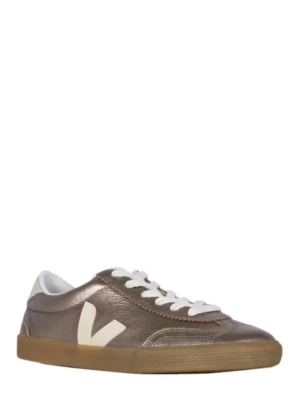 VEJA Volley Leather Sneakers - Metallic