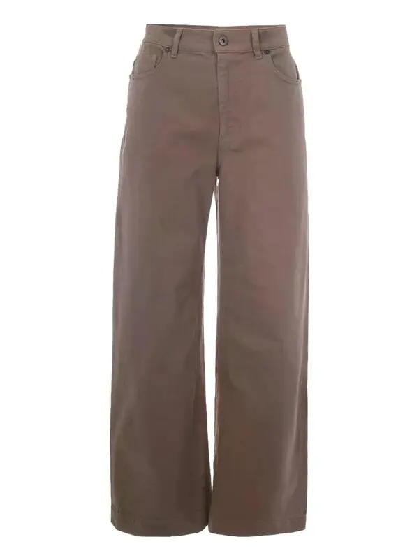 P.a.r.o.s.h Button-up Wide-leg Jeans - Neutrals