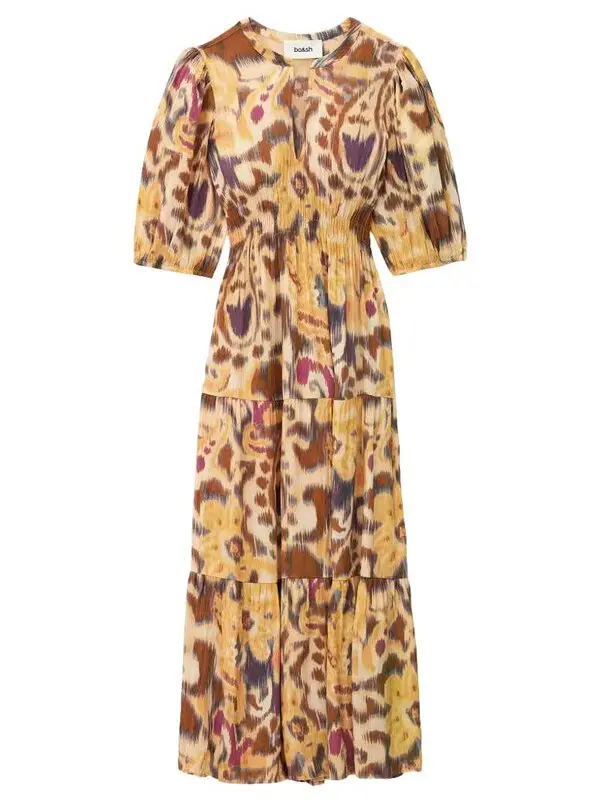 Ba&sh Madelia Midi Dress - Yellow