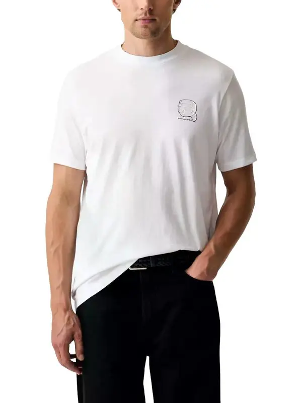 Karl Lagerfeld Logo-patch T-shirt - White