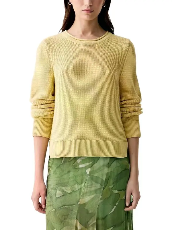 Barbour Fawley Textured Knit Sweater - Yellow