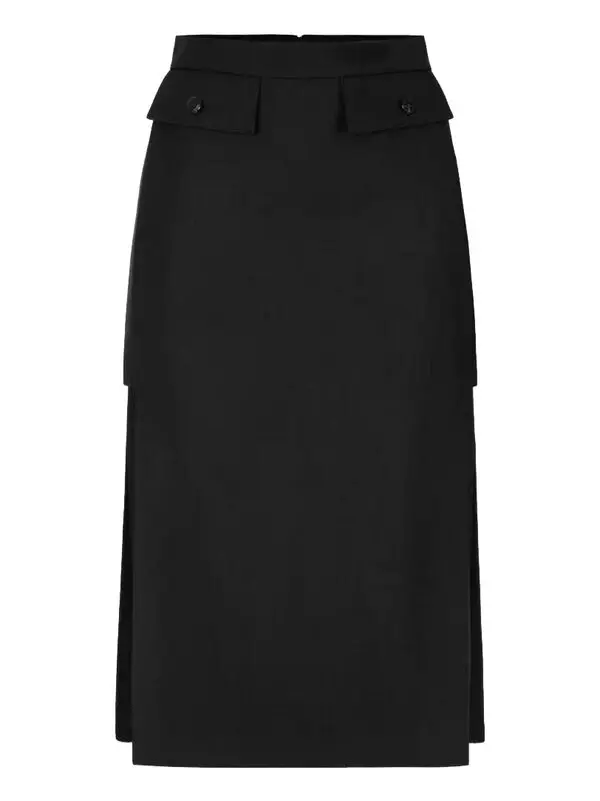 Elisabetta Franchi Cool Wool Skirt - Black