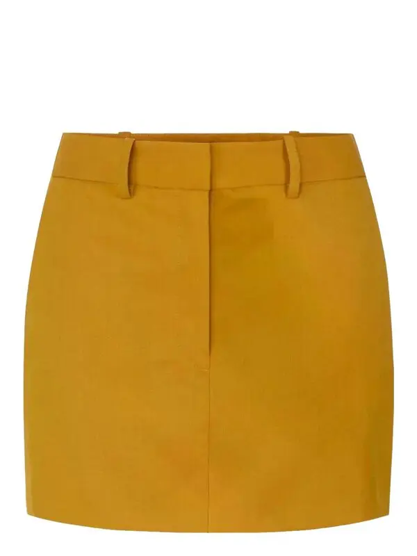 Elisabetta Franchi Gabardine Skirt - Yellow