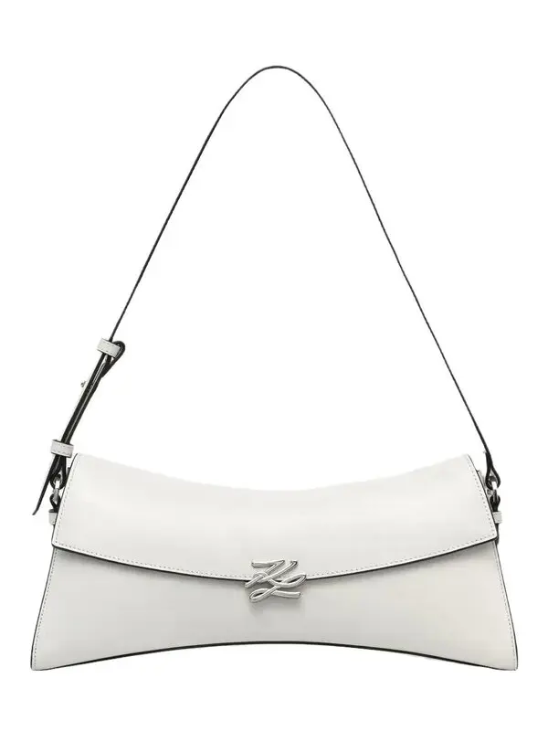 Karl Lagerfeld K/autograph Twist Logo-plaque Shoulder Bag - White