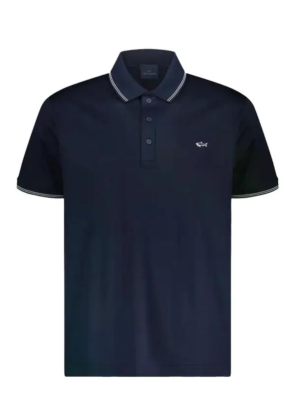 Paul & Shark Embroidered-logo Polo Shirt - Blue
