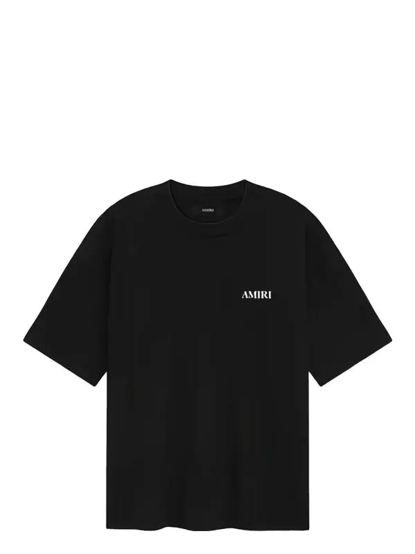 Amiri Logo-print Short-sleeve T-shirt - Black