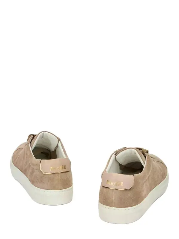 MOORER Suede Leather Sneakers - Neutrals