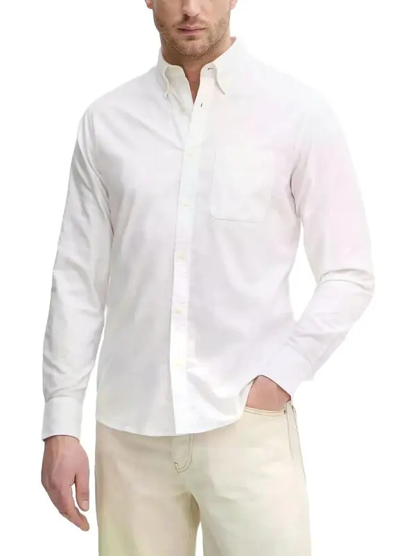 BENETTON Button-down Chest-pocket Shirt - White