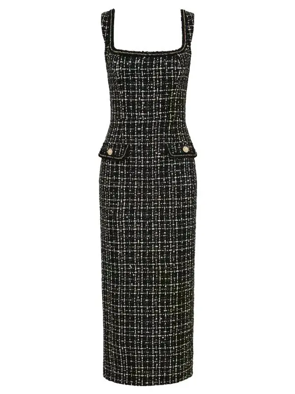 Rebecca Vallance Meringue Midi Dress - Black